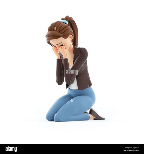 Mujer Triste Caricatura Imágenes Recortadas De Stock Alamy