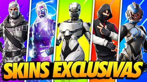 Todas As Skins Exclusivas Da HistÓria Do Fortnite Youtube
