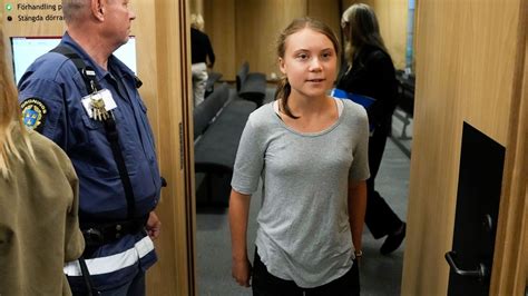 Greta Thunberg Fined For Disobeying Police After Climate Protest Cnn