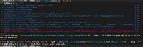 failed to solve executor failed running xxx · issue 839
