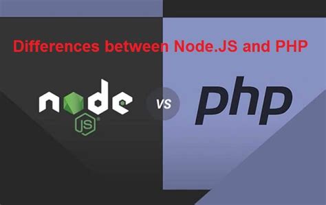 differences between node js and php trionds