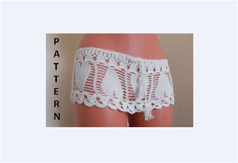 Crochet Shorts Pattern Sexy Shorts Hearted Shorts Crochet Heart