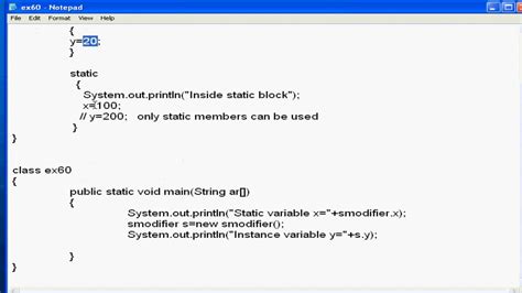 static modifier in java unanth learnings youtube