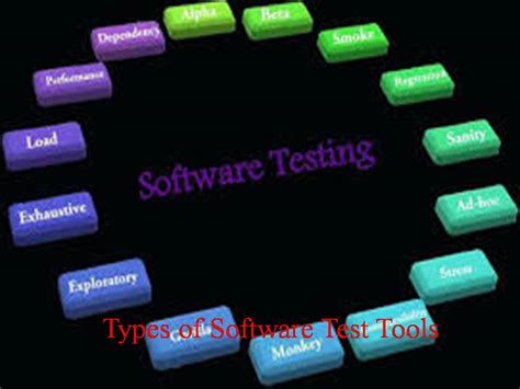 types of software test tools software testing