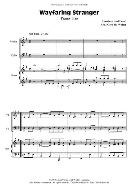 Wayfaring Stranger Sheet Music Traditional String Ensemble