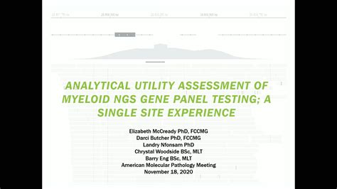 Utility Assessment Of Myeloid Ngs Gene Panel Testing