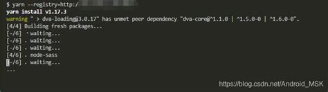 yarn 安装node sass 失败 building fresh packages building fresh packages