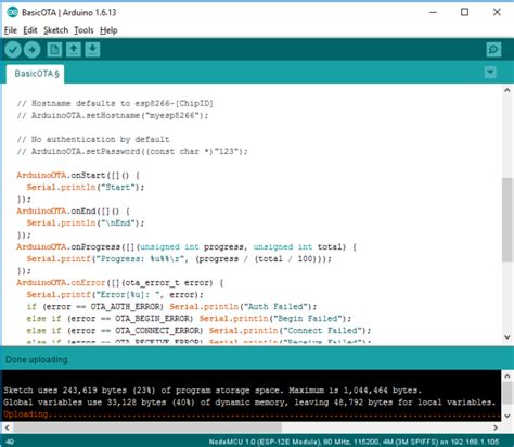 esp8266 Примеры Прошивка esp8266 методом ota — Онлайн