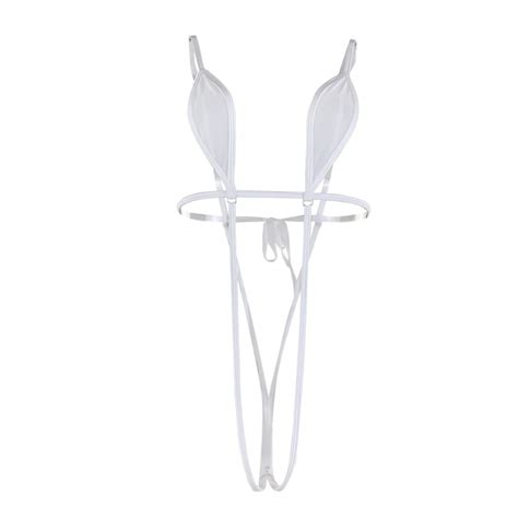 Galleon Afom Women Sexy See Through Slingshot Teeny Weeny Sheer Mini