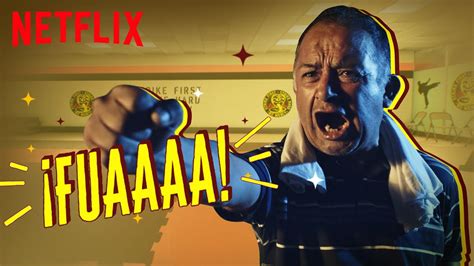 El Fua Inspira Al Elenco De Cobra Kai Netflix Youtube