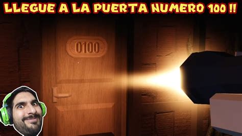 LleguÉ A La Puerta Numero 100 Doors Update 2 0 Roblox Con Pepe