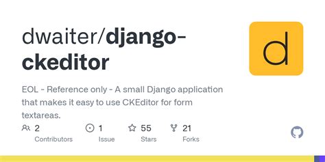 github dwaiter django ckeditor eol reference only a small django