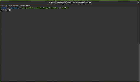 github dencold pgcli docker dockerized version of the