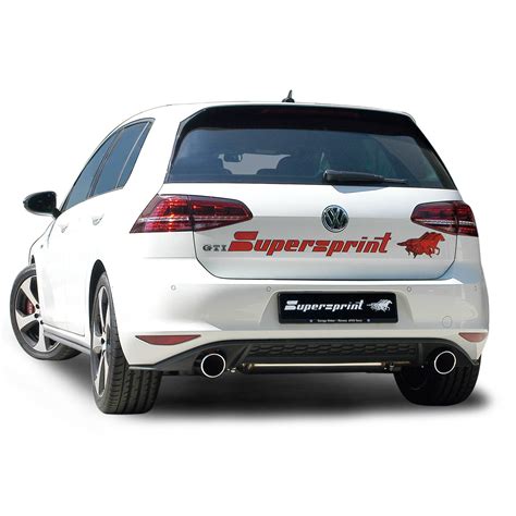 Caractere Rear Diffuser With Exhaust Fits Volkswagen Gti Gtd