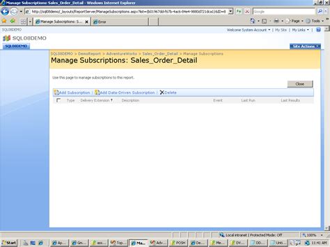 ssrs data driven subscriptions in integrated mode part 2