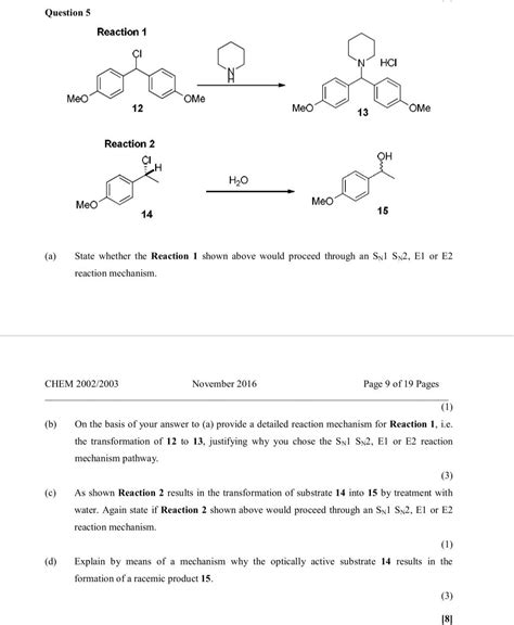 Solved Reaction 1 Reaction 2 14 15 A State Whether The