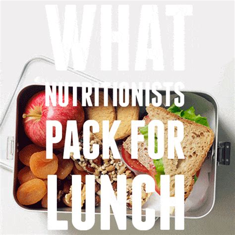 what nutritionists pack for lunch