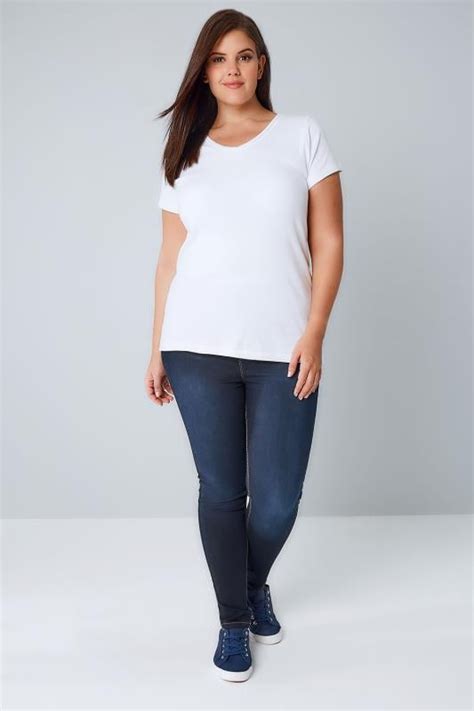 indigo blue pull on jenny jeggings plus size 14 to 36
