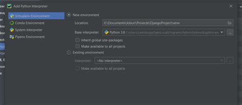 python django application is not recognized when running stack overflow