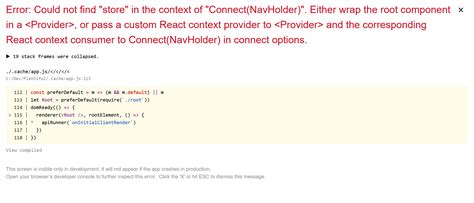 reactjs could not find store in the context of connect component