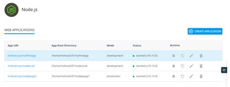 nodejs hosting with cpanel to deploy and manage nodejs applications