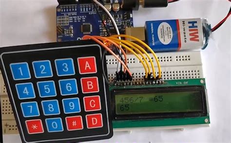 arduino diy calculator using 1602 lcd and 4x4 keypad 4 steps