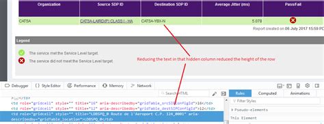 javascript jqgrid hidden columns contribute to row height calculation