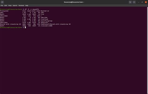 linux check disk space command to view system disk usage df and