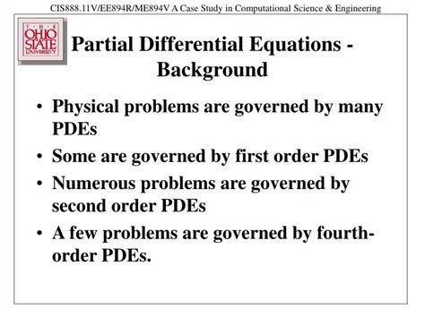 Ppt Partial Differential Equations Background Powerpoint