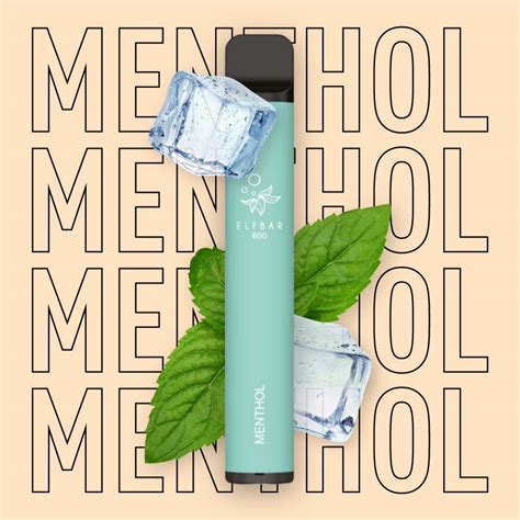 Elfbar 600 Menthol Einweg E Zigarette 20 Mg Ml Nikotin 600 Züge