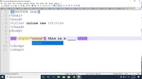 html5 and css3 tutorial in bangla inline css css3 tutorial css tutorial