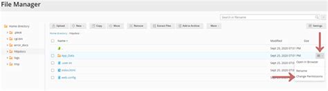 manage file permissions using the plesk file manager knowledgebase