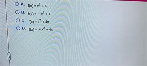 Solved Atch The Graph To One Of The Listed Functions 50 25