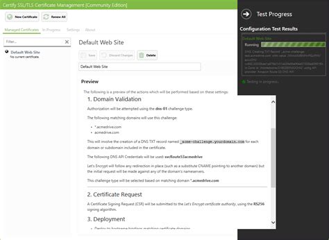 obtaining a wildcard certificate from let s encrypt using