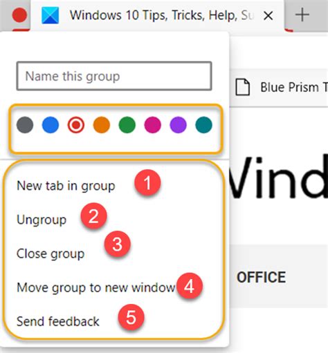how to enable and use tab groups in microsoft edge