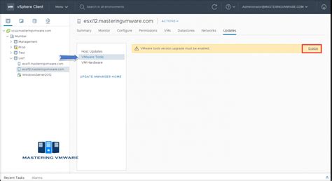 upgrade vmware tools using vum mastering vmware