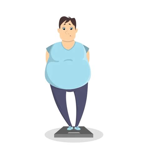 Fat Girl Vector Illustration Character — Stock Vector © Adekvat 126177402