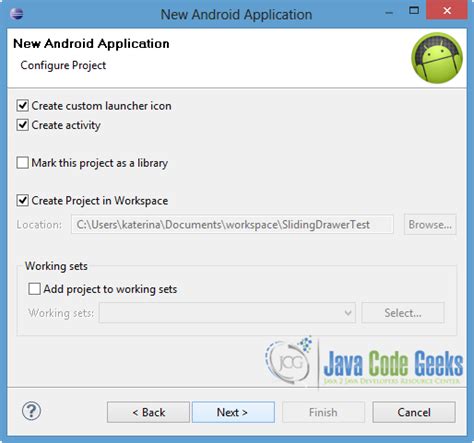 android slidingdrawer example examples java code geeks 2022
