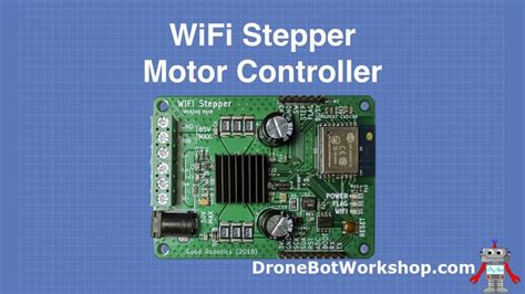 wifi stepper motor controller dronebot workshop