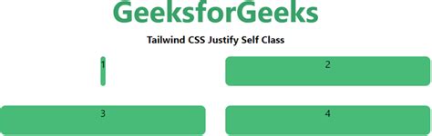 tailwind css justify self geeksforgeeks