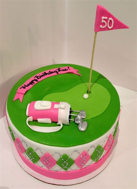 Ladies Golf Argyle Cake … Golf Cake Golf Birthday Cakes Golf Birthday