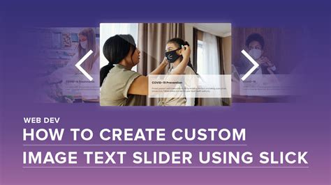 how to create custom image text slider using slick step by step