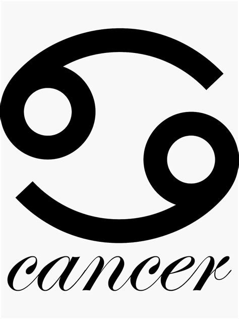 Cancer Star Sign Sticker For Sale By Maddie Rose Art Redbubble