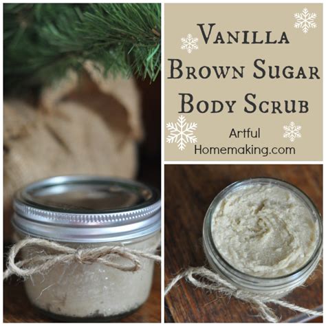 Vanilla Brown Sugar Body Scrub {recipe} Artful Homemaking