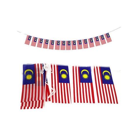 Malaysia Bunch Flag Bundle Bunting Bendera Malaysia Banting Malaysia