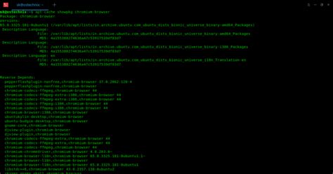 check available version of a package in ubuntu repositories