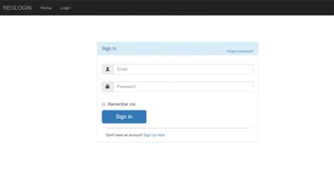 registration and login using bootstrap framework and php