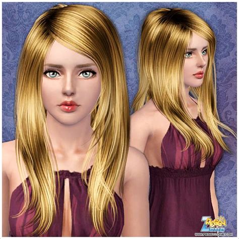 Silky Long Hairstyle Id 000059 By Peggy Zone For Sims 3 Sims Hairs