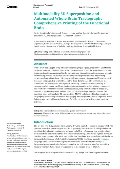 Pdf Multimodality 3d Superposition And Automated Whole Brain