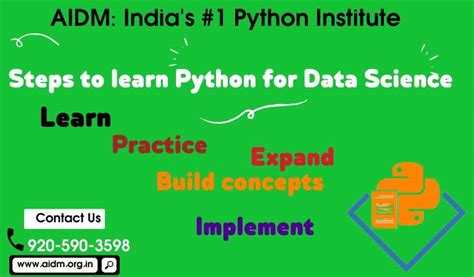 why is learning python for data science important aidm